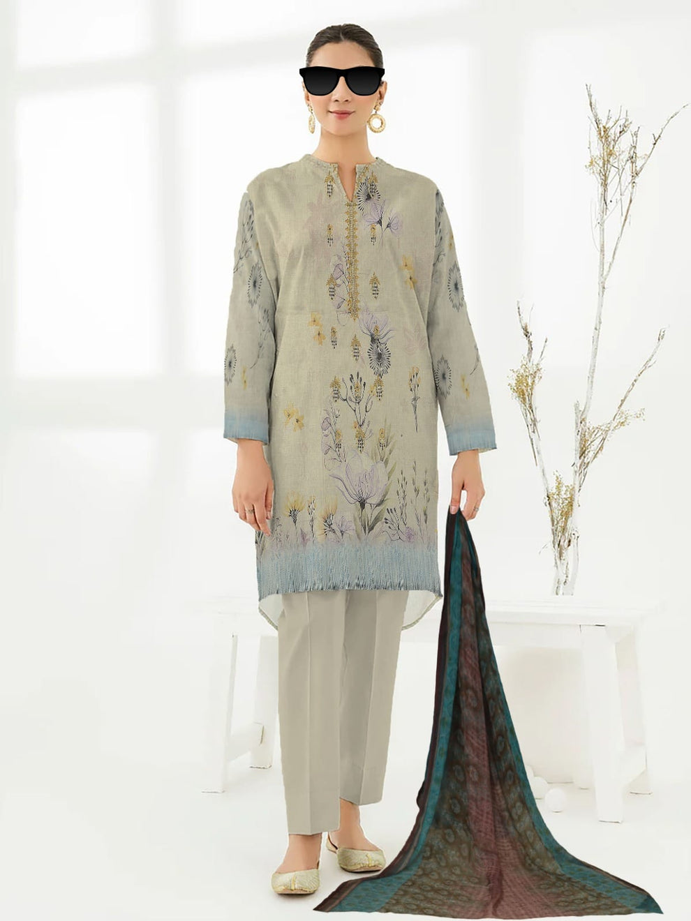 Lawn Luxury Digital Pret 3Piece – ZARTAAJ